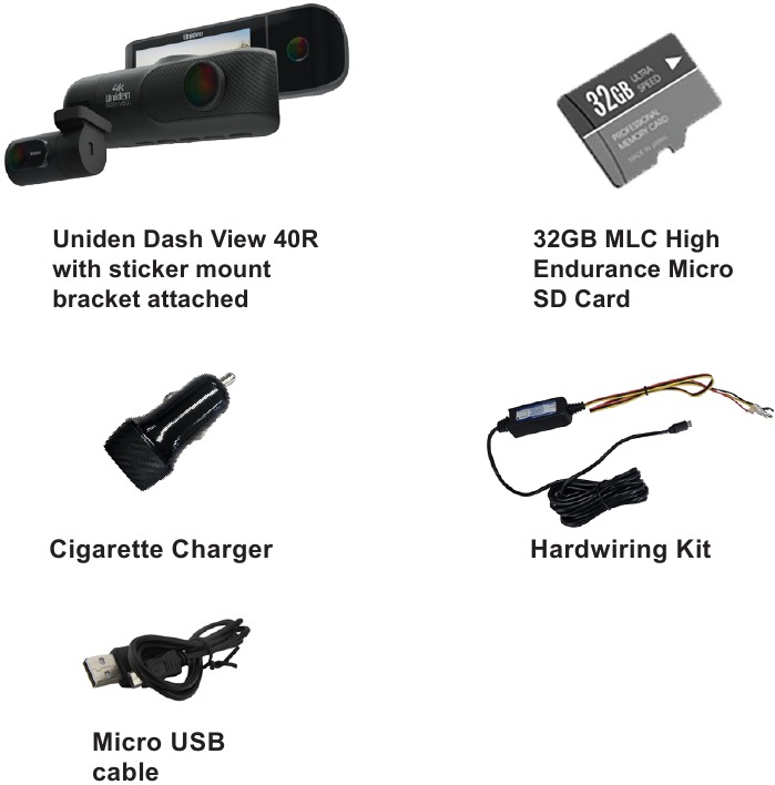 Uniden Dash View 40R - Manual de la cámara de tablero 3 en 1 | ManualsLib