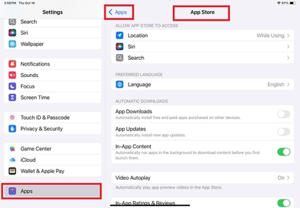How to Enable or Disable Automatic App Updates on iPad 10th Gen ...