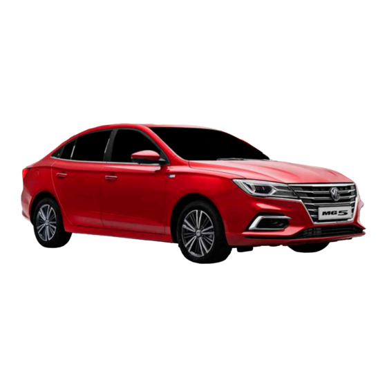 Tabla De Contenido; Información De La Identificación Del Vehículo - SAIC MG5 Manual De Usuario ...