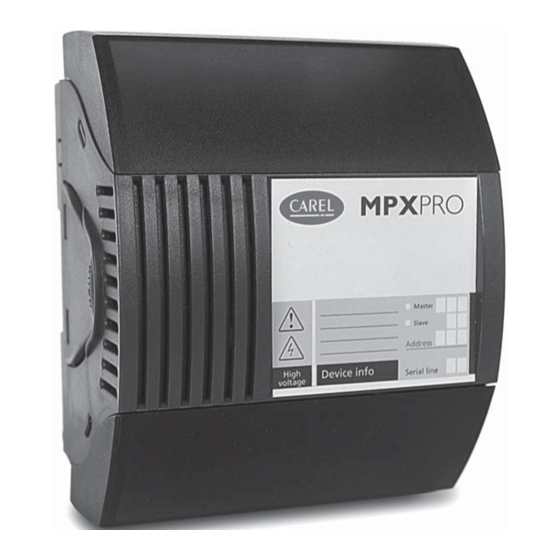 Esquema General De Conexiones - Carel MPXPRO Manual Del Usuario [Página ...