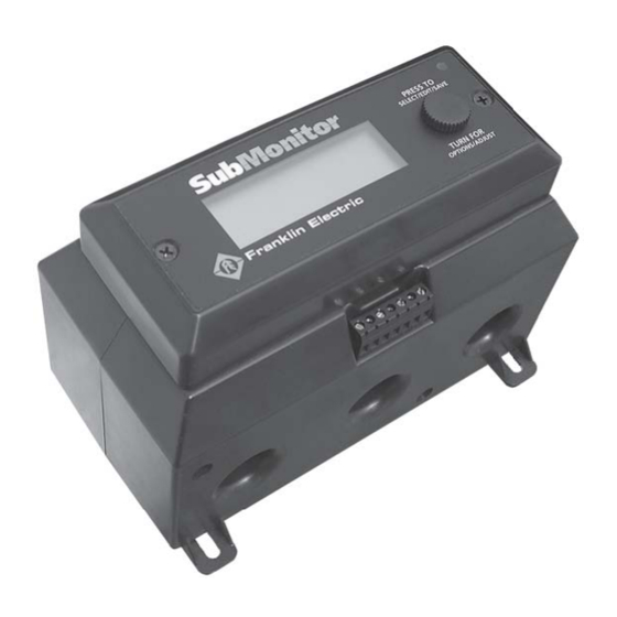 FRANKLIN ELECTRIC SUBMONITOR MANUAL DE INSTALACIÓN Y OPERACIÓN ...