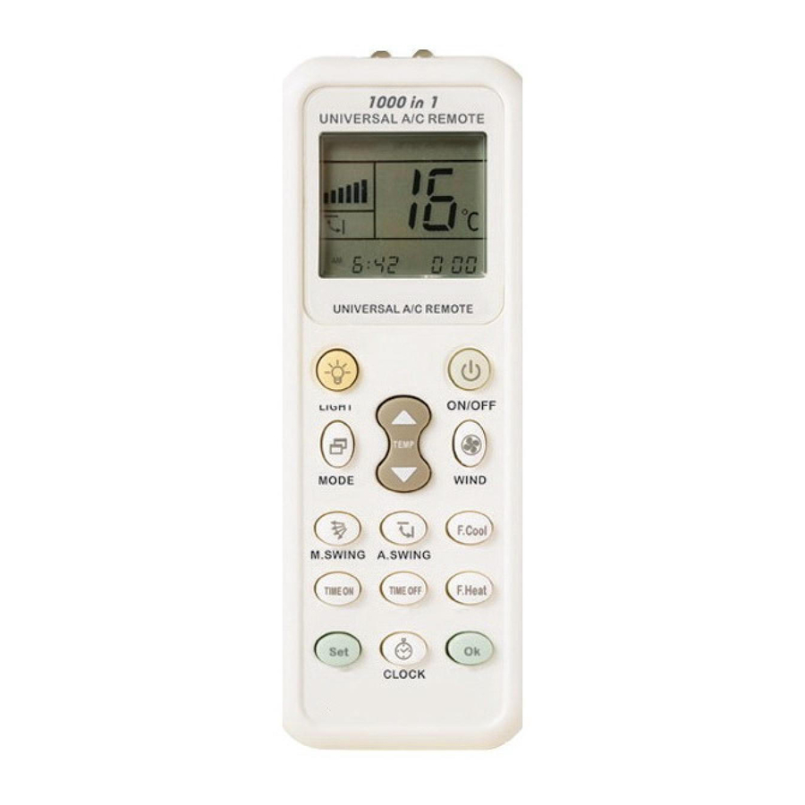 Manual del mando a distancia del aire acondicionado Power Plus AIR-102W ...