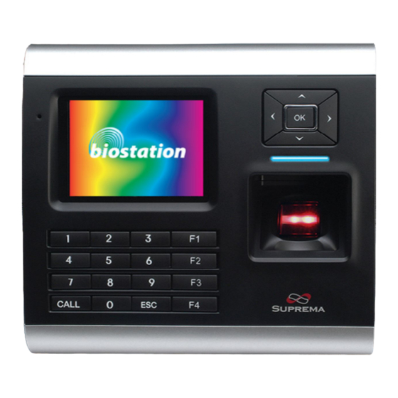 SUPREMA BIOSTATION MANUAL DE USUARIO Descargar en PDF | ManualsLib