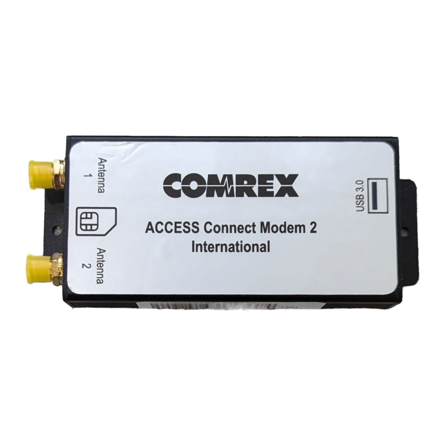 Manual del módem Comrex ACCESS Connect 2 | ManualsLib