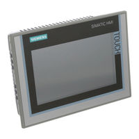 Siemens SIMATIC HMI KTP700 Basic Manuales | ManualsLib