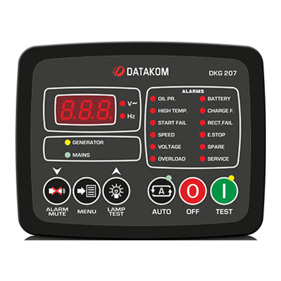 DATAKOM DKG-207 MANUAL DEL USUARIO Descargar en PDF | ManualsLib