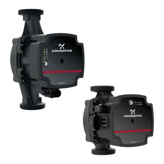 GRUNDFOS ALPHA1 L INSTRUCCIONES DE INSTALACIÓN Y FUNCIONAMIENTO Descargar en PDF | ManualsLib