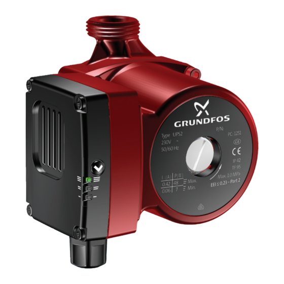 GRUNDFOS UPS2 INSTRUCCIONES Descargar en PDF | ManualsLib