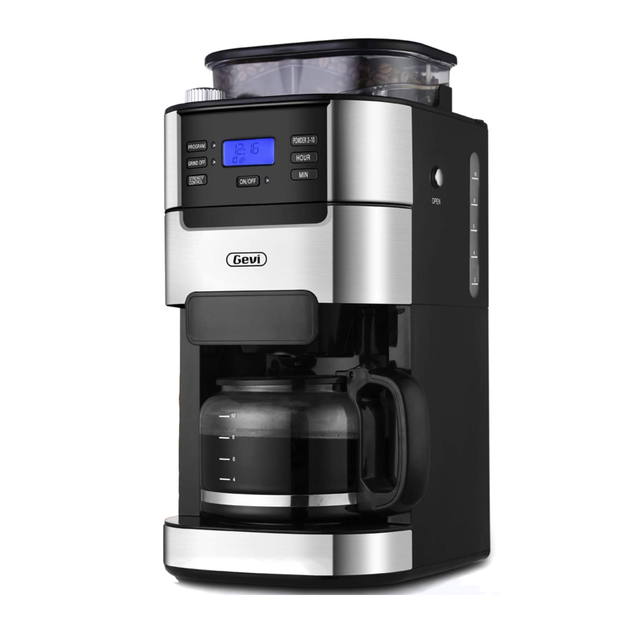 Gevi GECMA025AK-U - Manual de la Cafetera Inteligente de Goteo 2-en-1 ...