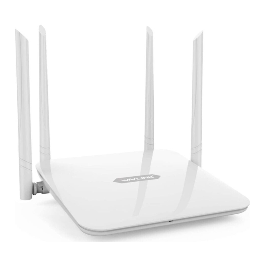 Manual del Router Wi-Fi de doble banda Wavlink AC1200 | ManualsLib