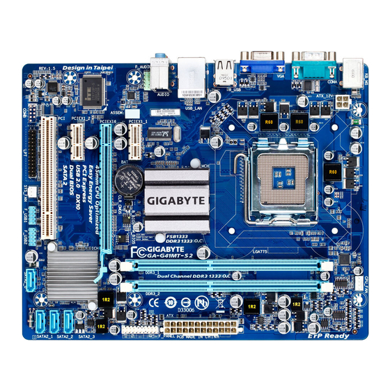 GIGABYTE GA-G41MT-S2 MANUAL DE USUARIO Descargar en PDF | ManualsLib