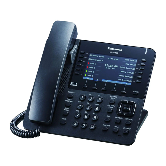 Conexiones - Panasonic KX-NT630 Guía De Referencia Rápida [Página 23 ...