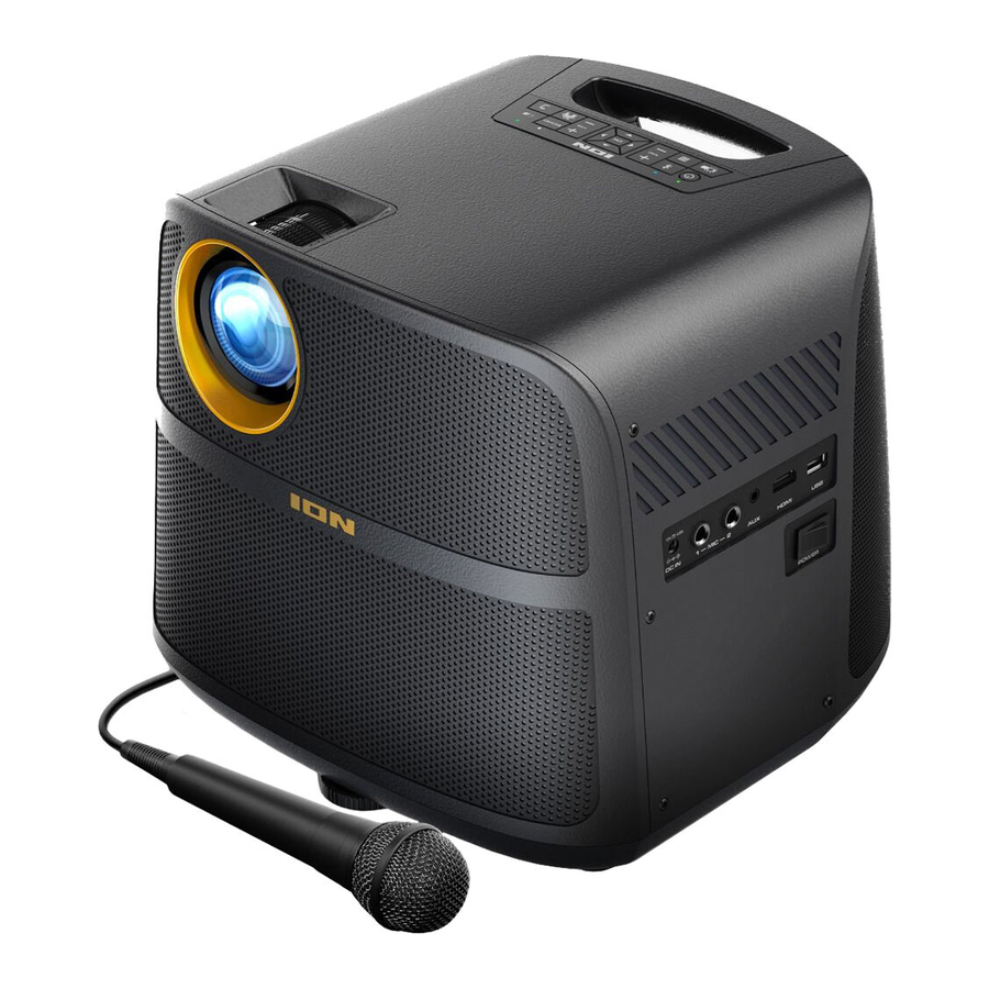 Ion Projector Max HD - Manual del proyector con Bluetooth | ManualsLib