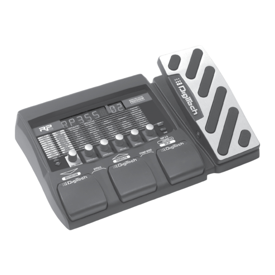 DIGITECH RP355 MANUAL DE INSTRUCCIONES Descargar en PDF | ManualsLib