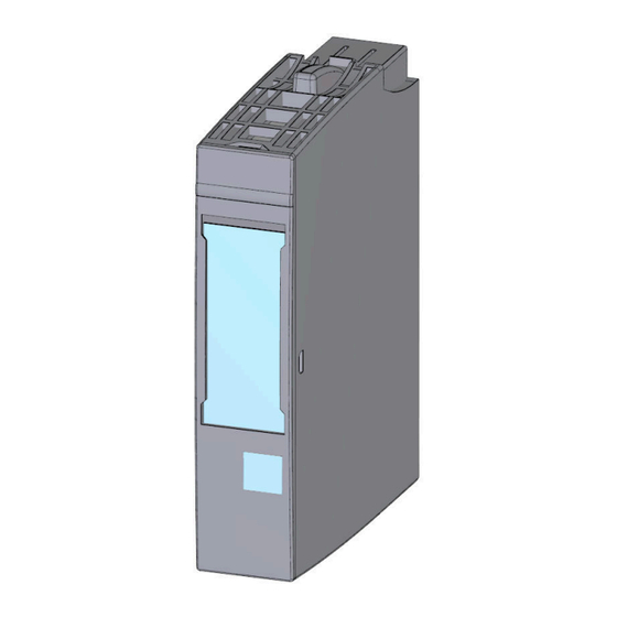 SIEMENS SIMATIC ET 200SP MANUAL DE PRODUCTO Descargar en PDF | ManualsLib