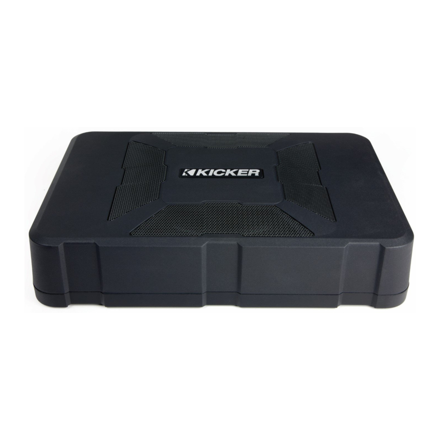 Manual del Kicker Hideaway HS8, Hideaway HS10 | ManualsLib