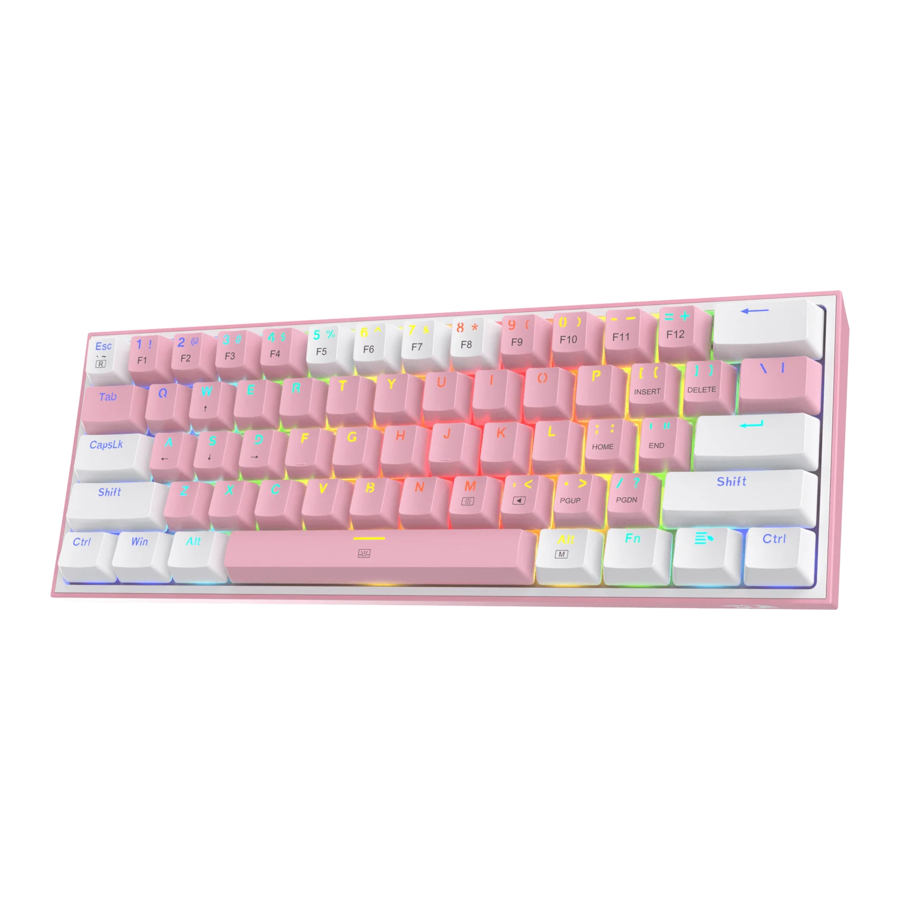 Redragon K617 FIZZ RGB - Manual del teclado mecánico | ManualsLib