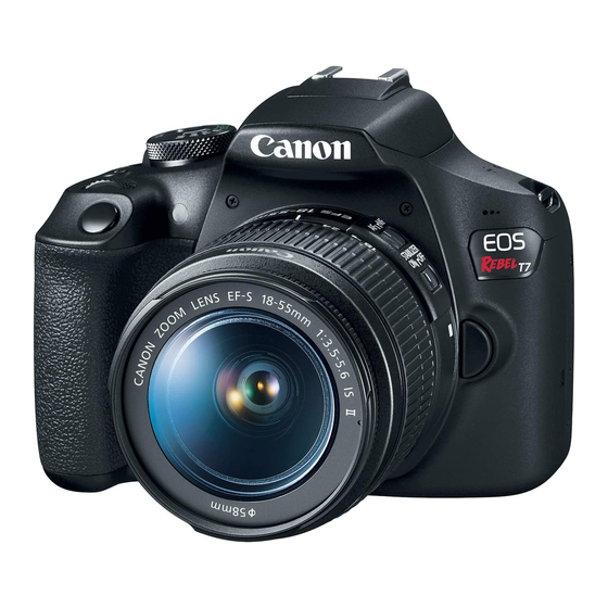 Canon EOS Rebel T7 Manuales | ManualsLib
