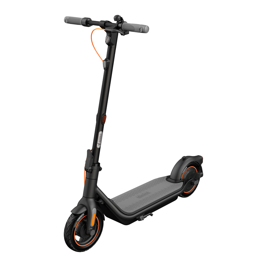 Segway F65 - Manual del patinete eléctrico Ninebot | ManualsLib
