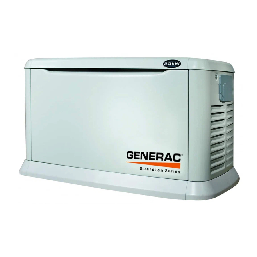 Manual de Generac 8kW, 11kW, 13kW, 14kW, 15kW, 16kW, 17kW, 20kW ...
