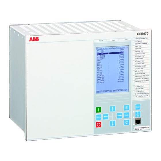 ABB RELION 670 SERIE MANUAL DE REFERENCIA TÉCNICA Descargar en PDF ...