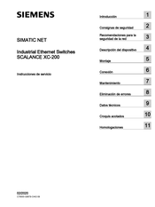 Siemens SIMATIC NET SCALANCE XC208 Manuales | ManualsLib