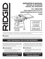 Ridgid R4520 Manuales | ManualsLib