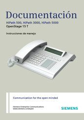 Siemens OpenStage 15T Manuales | ManualsLib